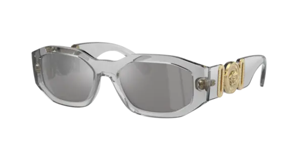 Versace Biggie Sunglasses - Transparent Grey