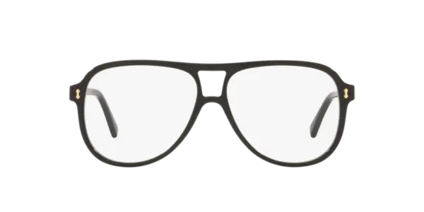 Gucci Pilot Eyeglasses - Black