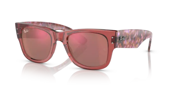 Ray-ban Full Rim Sunglasses - Transparent Pink