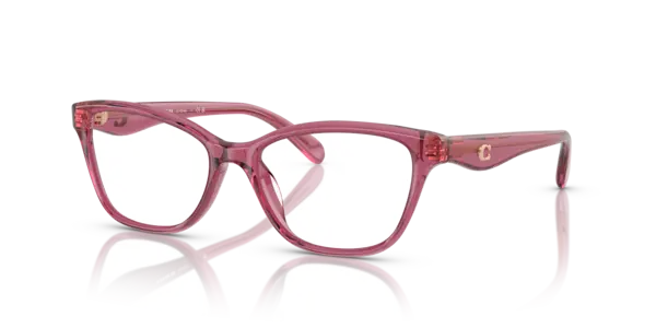 COACH Hc6243u Eyeglasses - Transparent Burgundy