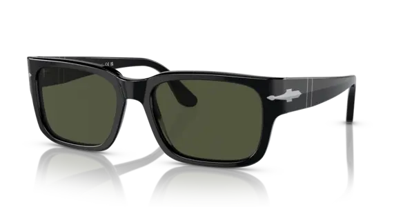 Persol Full Rim Rectangle Sunglasses - Noir