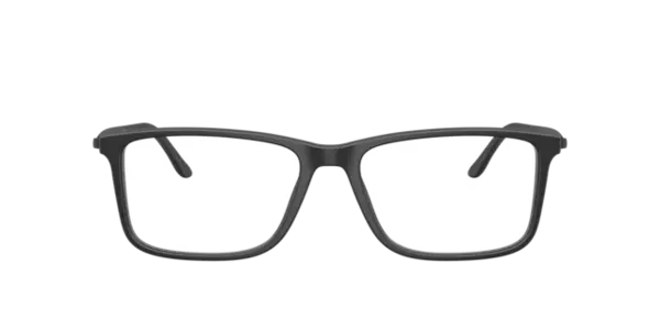 Giorgio Armani Rectangle Eyeglasses - Matte Black