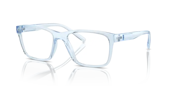 Armani Exchange Ax3114 Eyeglasses - Shiny Transparent Blue