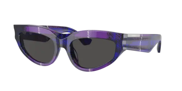 Burberry Cat Eye Sunglasses - Check Violet