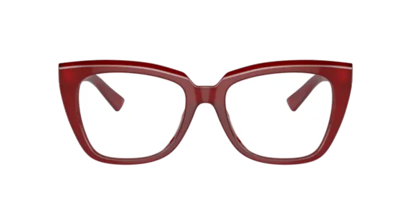FERRARI Square Eyeglasses - Transparent Red