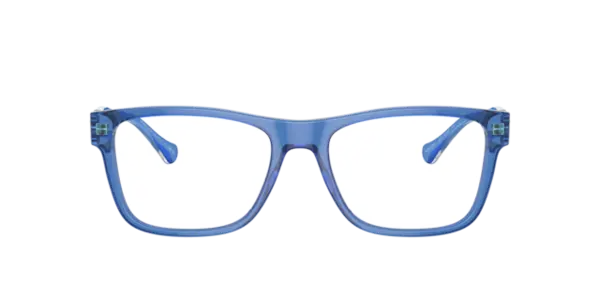 Versace Ve3303 Rectangular Eyeglasses - Transparent Blue