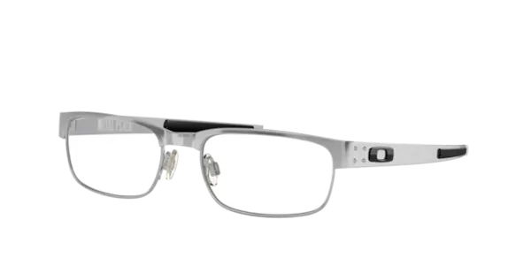 Oakley Metal Plate™ Rectangle Eyeglasses - Brushed Chrome