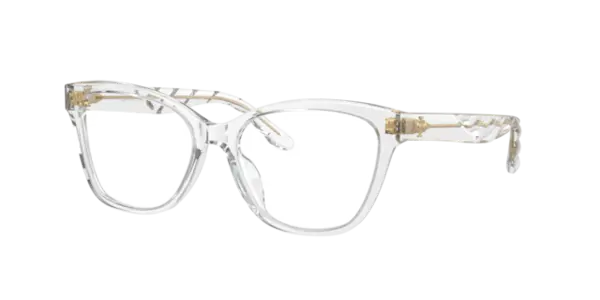 Tory Burch Rectangle Eyeglasses - Clear Transparent