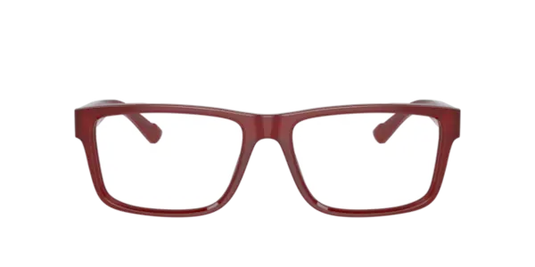 FERRARI Rectangle Optical Glasses - Transparent Red