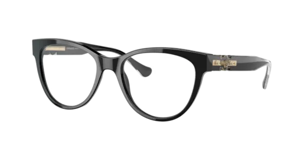 Versace Ve3304 Cat Eye Eyeglasses - Black