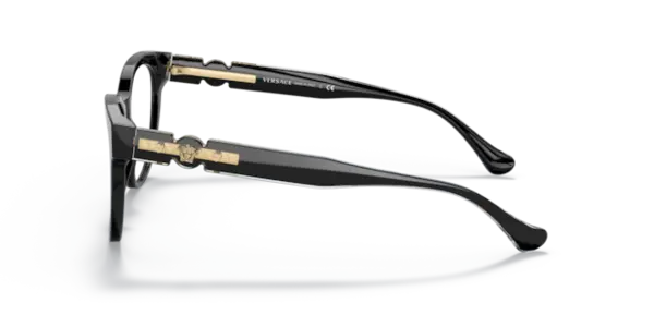 Versace Ve3304 Cat Eye Eyeglasses - Black