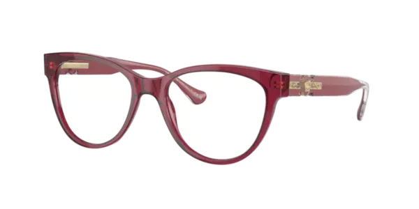Versace Ve3304 Cat Eye Eyeglasses - Transparent Red