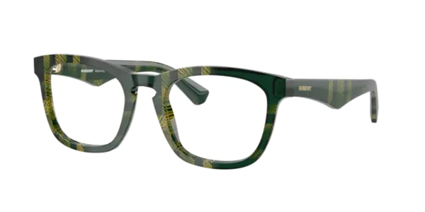 Burberry Square Eyeglasses - Check Green