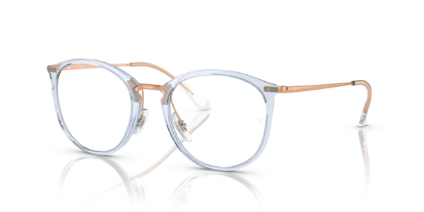 Ray-ban Rx7140 Eyeglasses - Transparent Light Blue