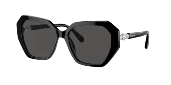 SWAROVSKI Irregular Sunglasses - Black