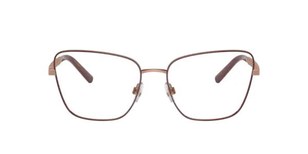 Dolce & Gabbana Butterfly Eyeglasses - Pink Gold,matte Bordeaux