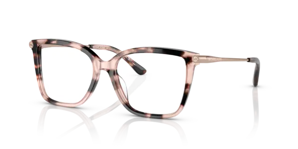 Michael Kors Full Rim Eyeglasses - Écaille De Tortue Rose