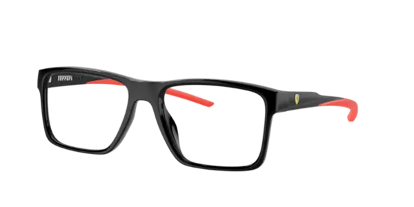 SCUDERIA FERRARI Rectangle Eyeglasses - Black