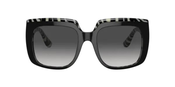 Dolce & Gabbana Dg4414 Sunglasses - Top Black On Zebra