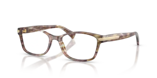 COACH Hc6065 Eyeglasses - Light Brown Confetti Tortoise