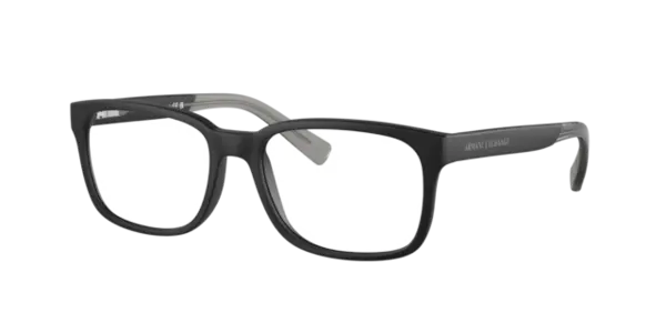 Armani Exchange Square Eyeglasses - Matte Black