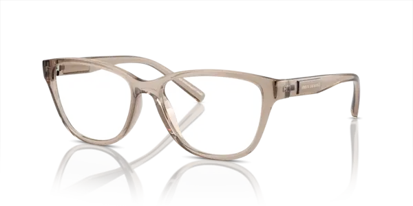 Armani Exchange Eyeglasses - Shiny Transparent Brown