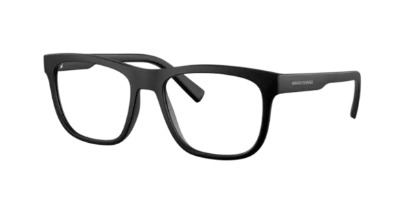 Armani Exchange Square Eyeglasses - Matte Black
