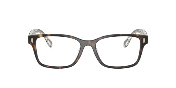 Tory Burch Rectangle Eyeglasses - Dark Tortoise