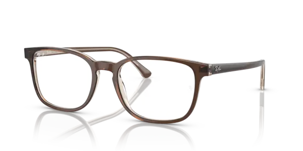 Ray-ban Eyeglasses - Marrón Sobre Marrón Claro Transparente