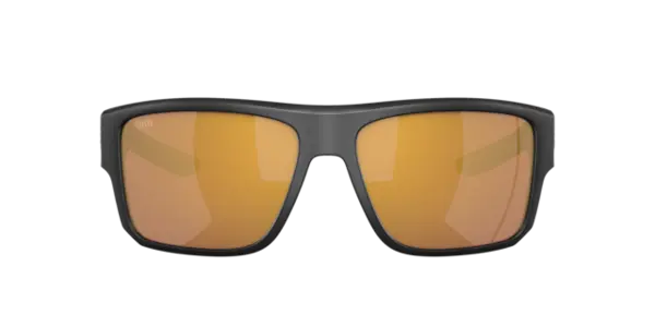 COSTA DEL MAR Polarized Rectangle Sunglasses - Matte Black