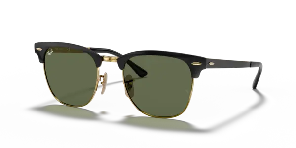 Ray-ban Clubmaster Sunglasses - Noir Sur Or