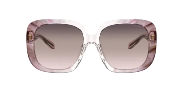 COACH Hc8323u Sunglasses - Transparent Pink Ombre