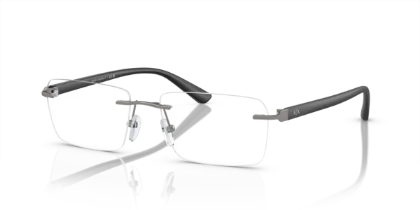 Armani Exchange Rimless Eyeglasses - Matte Gunmetal