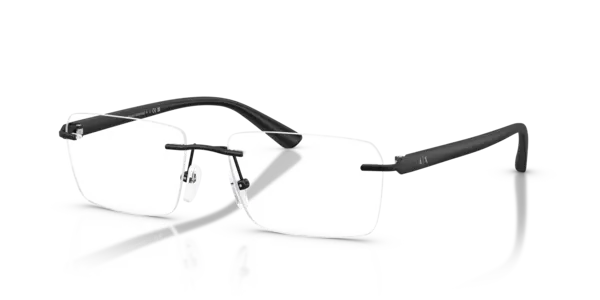 Armani Exchange Rimless Eyeglasses - Noir Mat
