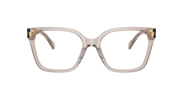 Ralph Lauren Square Eyeglasses - Shiny Transparent Beige