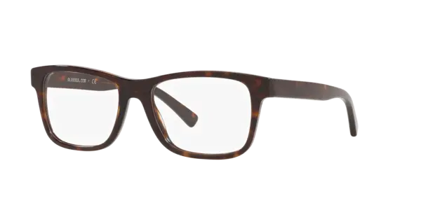 GLASSES.COM Full Rim Rectangle Eyeglasses - Shiny Havana