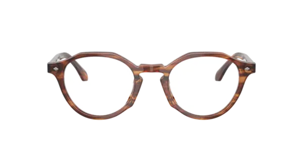 Giorgio Armani Phantos Eyeglasses - Striped Brown