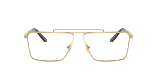 Versace Rectangle Eyeglasses - Gold