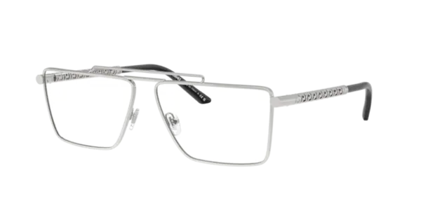 Versace Rectangle Optical Glasses - Silver