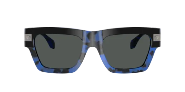 Versace Rectangle Sunglasses - Havana Blue