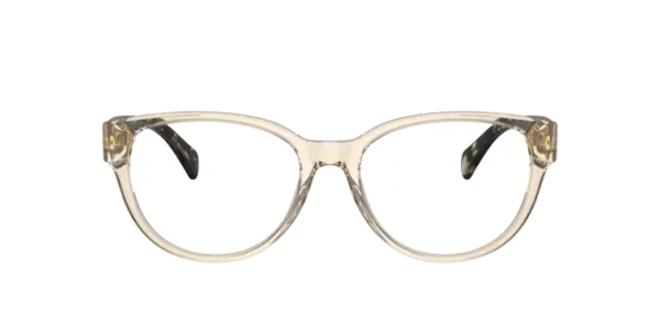 Ralph Lauren Oval Eyeglasses - Shiny Transparent Light Brown