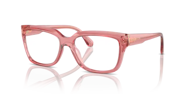 Michael Kors Square Eyeglasses - Rosáceo Traslúcido