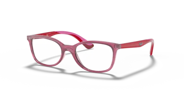Ray-ban Full Rim Eyeglasses - Transparent Red
