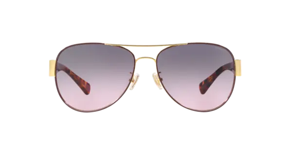 COACH Hc7059 Sunglasses - Purple,gold