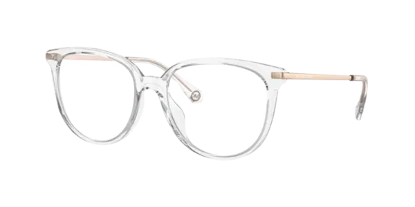 Michael Kors Round Eyeglasses - Clear Transparent