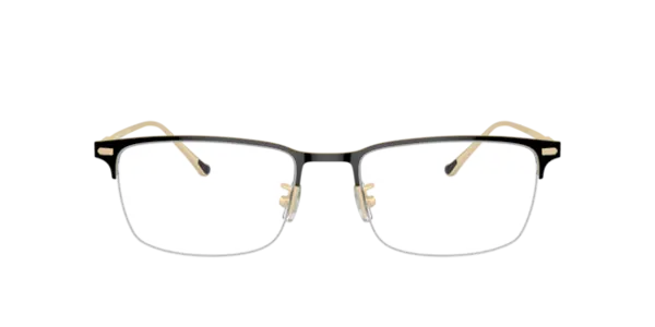 COACH Rectangle Eyeglasses - Black,light Gold