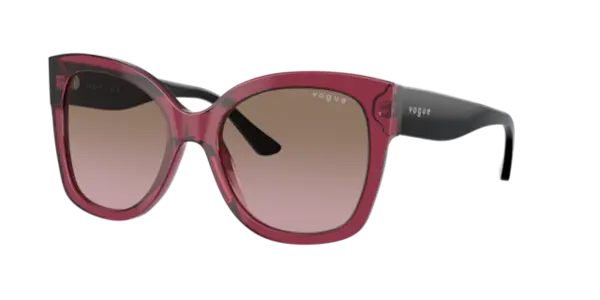 VOGUE Pillow Frame Sunglasses - Transparent Cherry