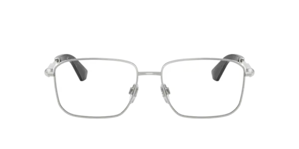 Burberry Rectangle Full Rim Eyeglasses - Silver