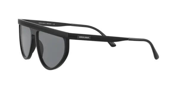 Giorgio Armani Oval Sunglasses - Matte Black