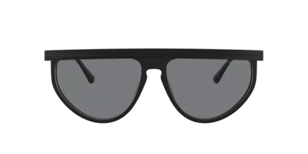 Giorgio Armani Oval Sunglasses - Matte Black